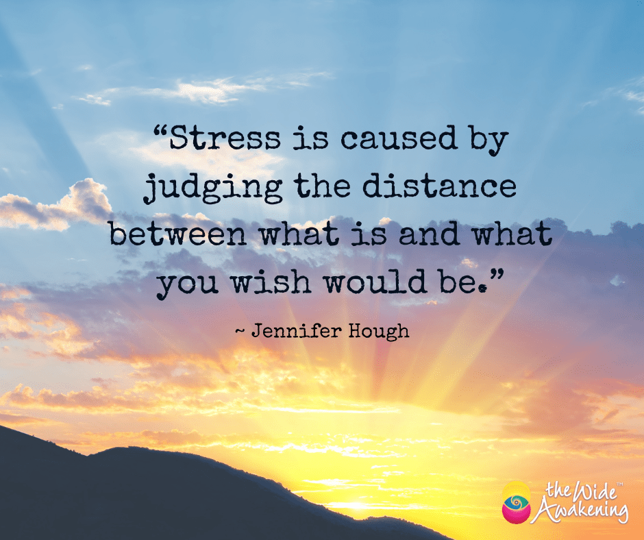 Stress It s Actually Pretty Simple The Wide Awakening With Jennifer